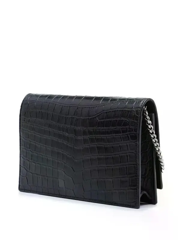 Saint Laurent Monogram Kate Tassel Wallet On Chain Bag - Black