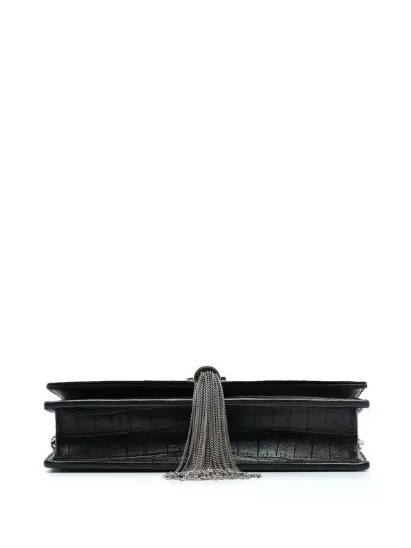 Saint Laurent Monogram Kate Tassel Wallet On Chain Bag - Black