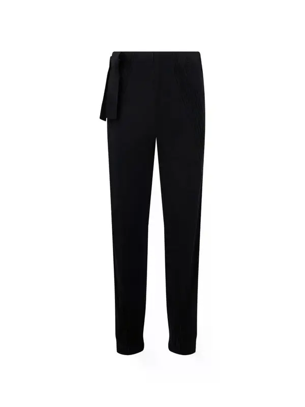 Alberta Ferretti Draped-detail Straight Leg Trousers