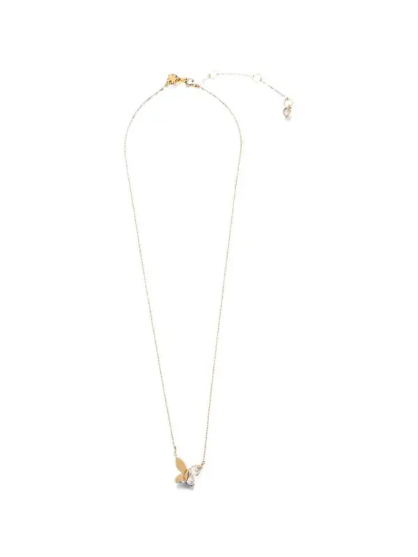 Kate Spade New York Crystal Embellished Butterfly Pendant Necklace - Gold