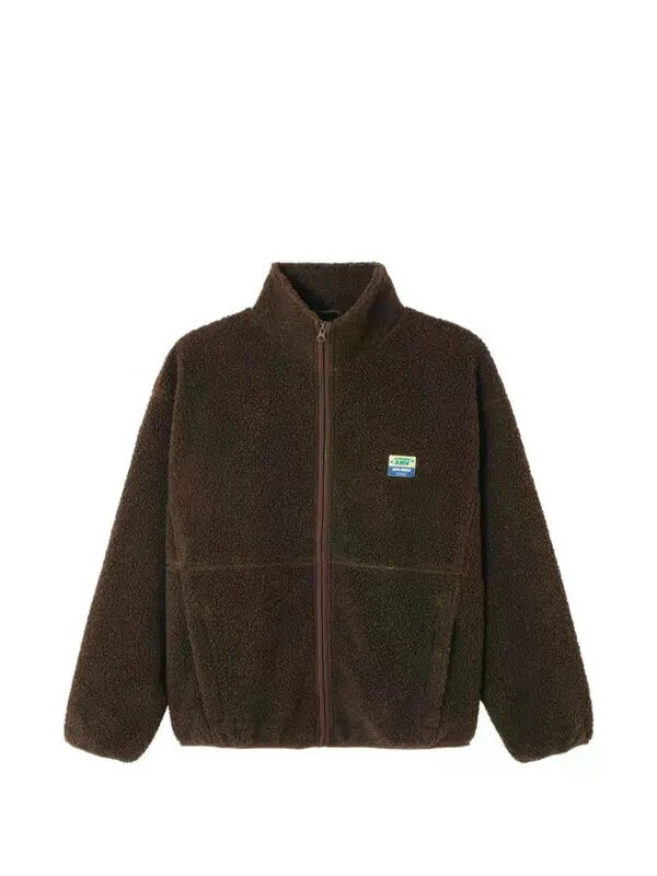 American Vintage Shearling-effect Zip-up Jacket