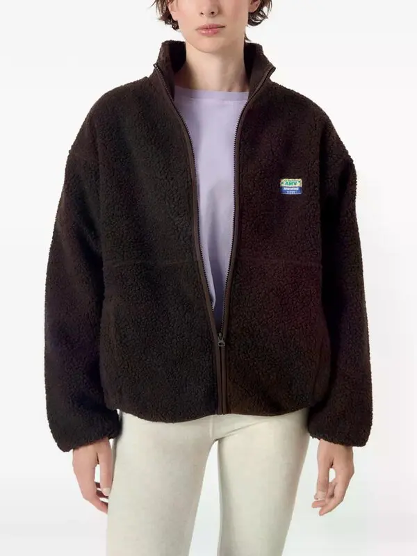 American Vintage Shearling-effect Zip-up Jacket