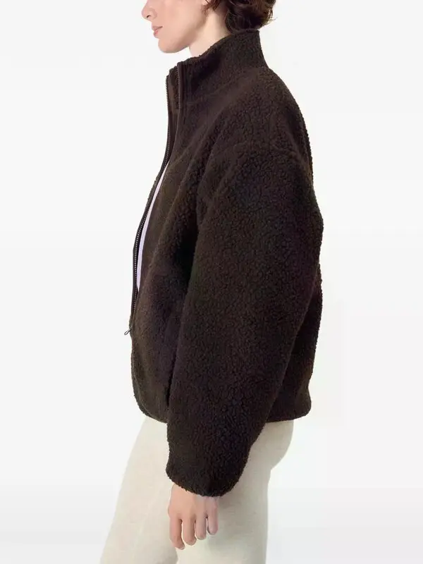 American Vintage Shearling-effect Zip-up Jacket
