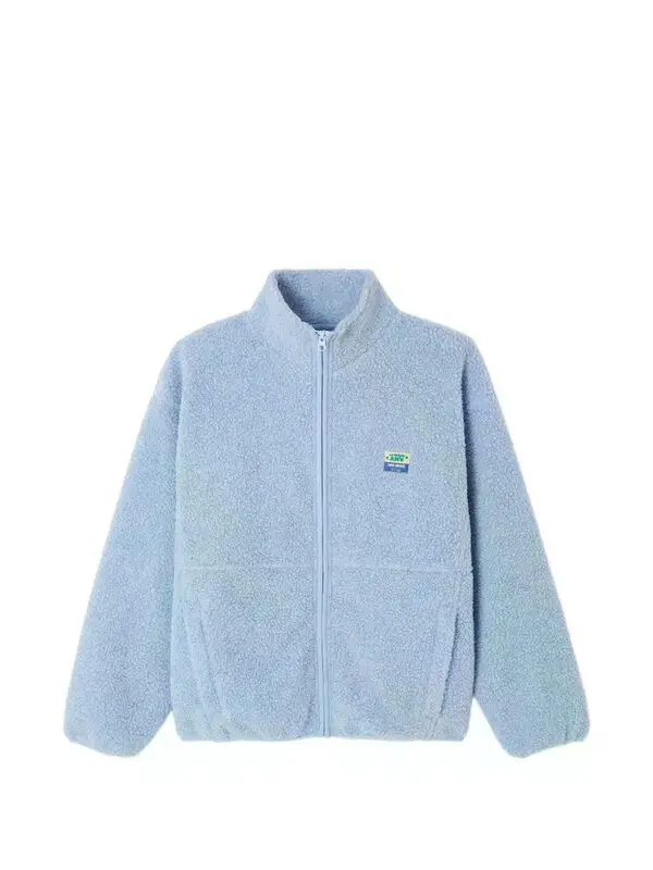 American Vintage Shearling-effect Zip-up Jacket - Blue