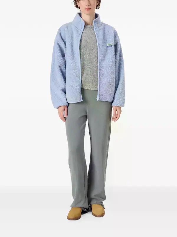 American Vintage Shearling-effect Zip-up Jacket - Blue