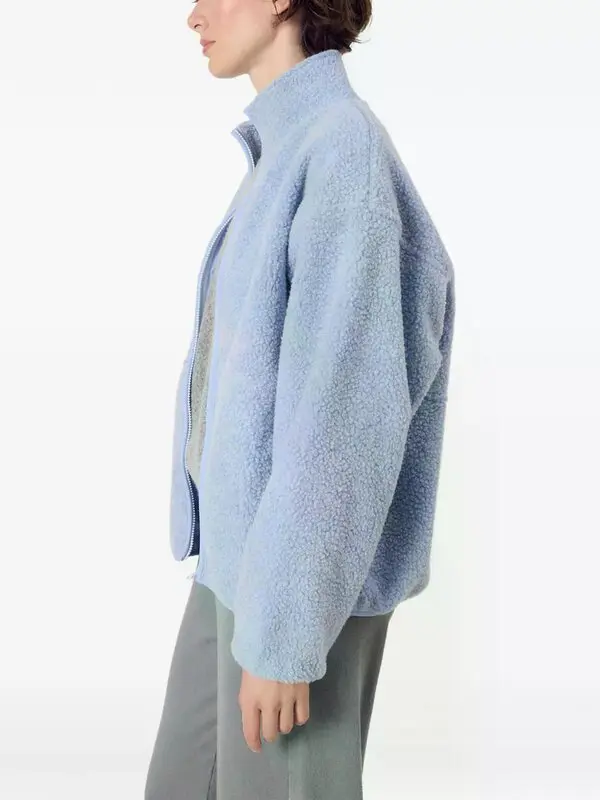 American Vintage Shearling-effect Zip-up Jacket - Blue