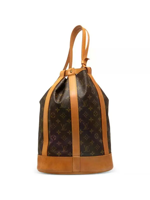 LOUIS VUITTON Monogram Randonnee Pm Bucket Bag - Brown