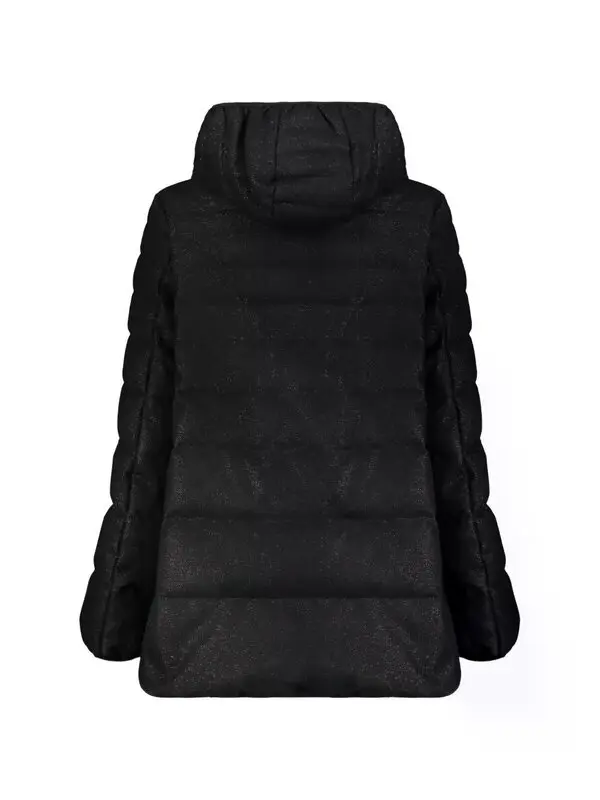 Herno Hooded Padded Jacket With Glitter Effect