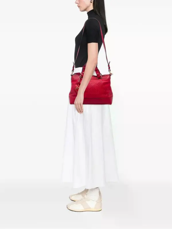 Gucci 2016-2026 Microguccissima Valentine Satchel - Red