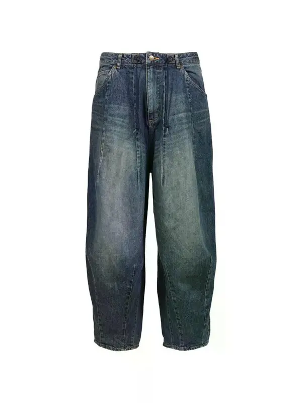 Needles Faded-effect Tapered Jeans