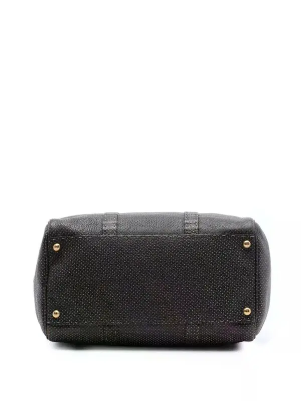 Fendi 2000-2010 Perforated Leather Selleria Boston Bag