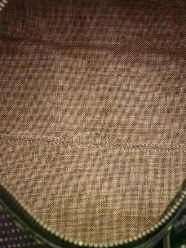 Fendi 2000-2010 Perforated Leather Selleria Boston Bag