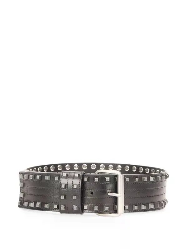 Alberta Ferretti Stud-embellished Leather Belt