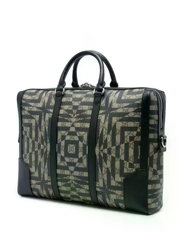 Gucci Gg Supreme Caleido Eden Briefcase Business Bag