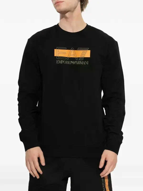 EA7 Long-sleeve Logo Print Sweatshirt