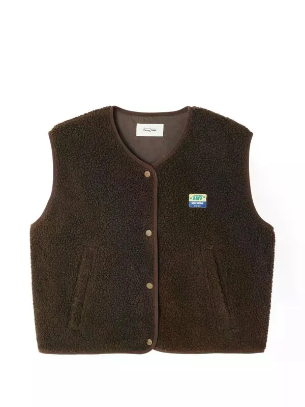 American Vintage Hokton Faux-shearling Gilet - Brown