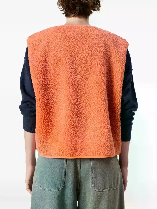 American Vintage Sleeveless Shearling-effect Jacket