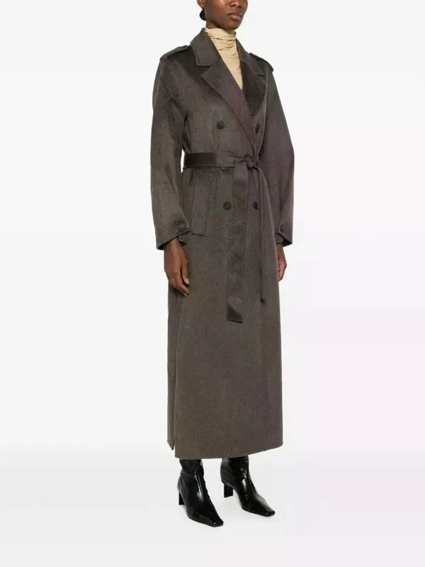 THE DYNAMIS STUDIO Double-breasted Belted Coat
