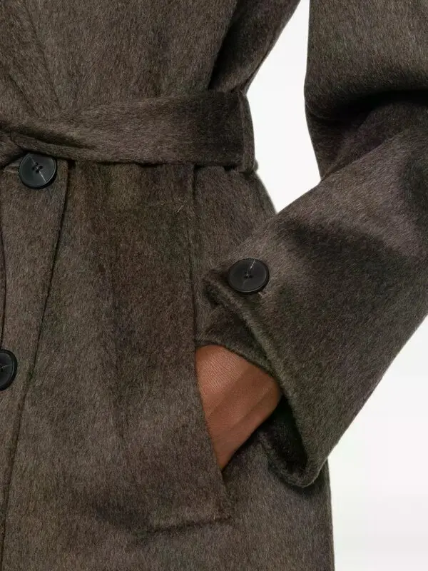 THE DYNAMIS STUDIO Double-breasted Belted Coat