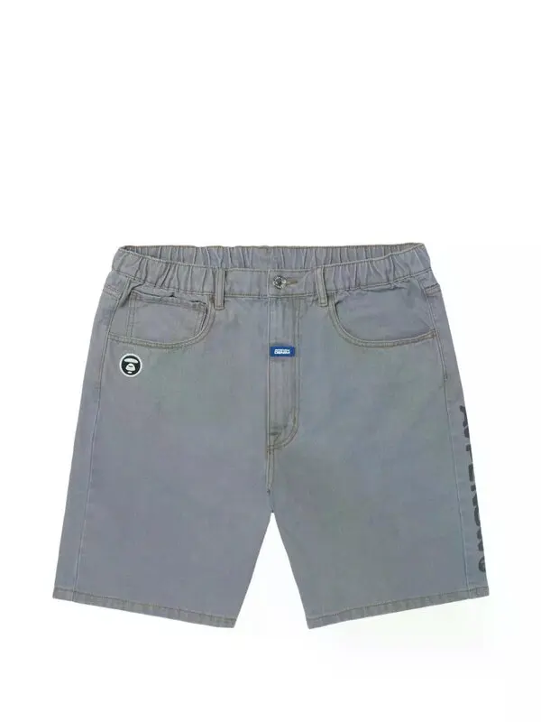 AAPE BY *A BATHING APE Moonface Embroidered Shorts