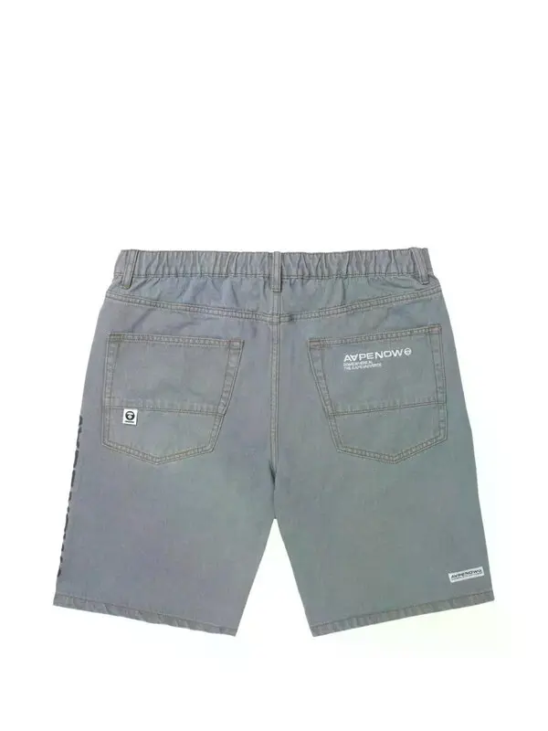 AAPE BY *A BATHING APE Moonface Embroidered Shorts