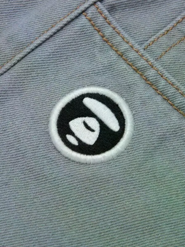 AAPE BY *A BATHING APE Moonface Embroidered Shorts