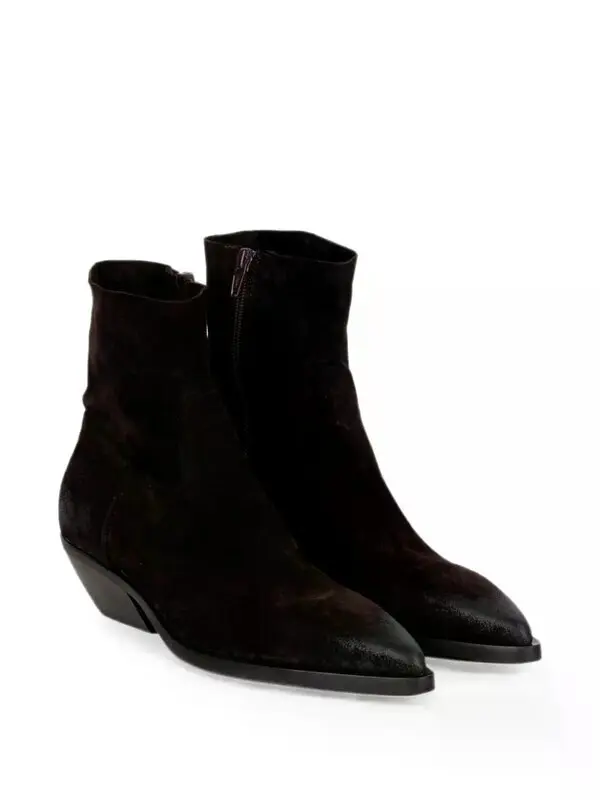Elena Iachi Distressed-effect Pointed-toe Boots