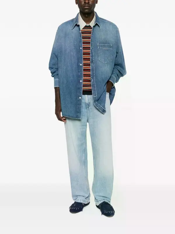 Marni Logo-embroidered Chest-pocket Shirt Jacket