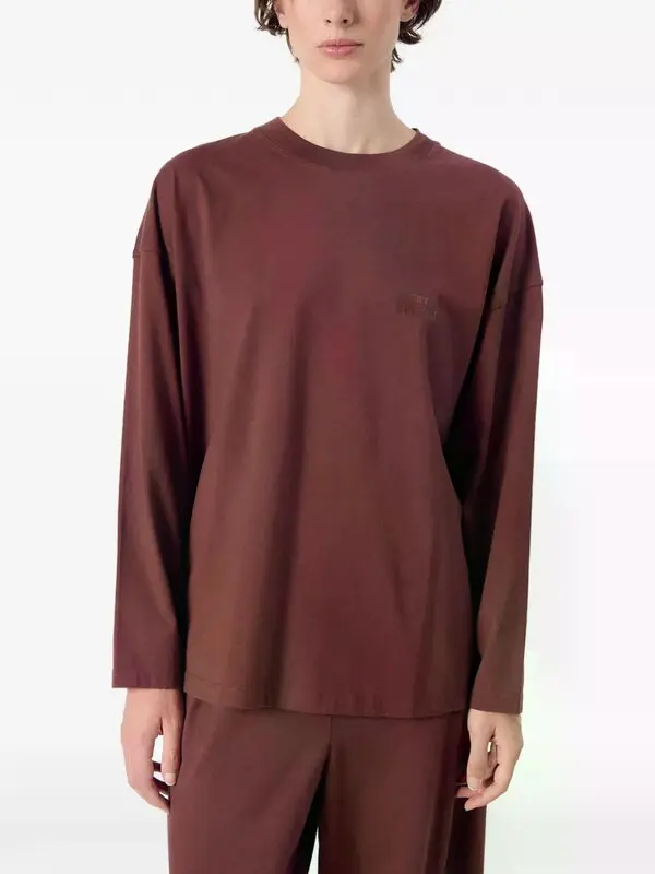 American Vintage Long Sleeve Logo T-shirt
