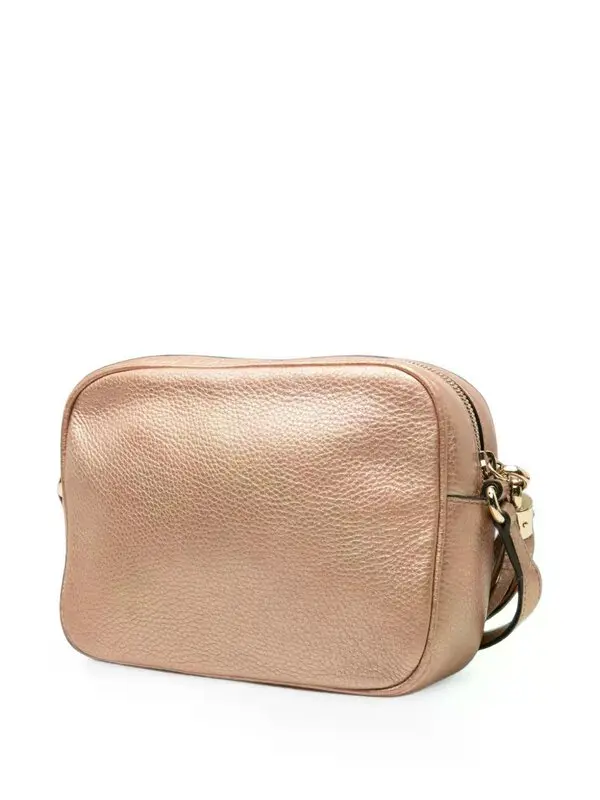 Gucci 2000-2015 Metallic Calfskin Soho Disco Crossbody Bag - Pink