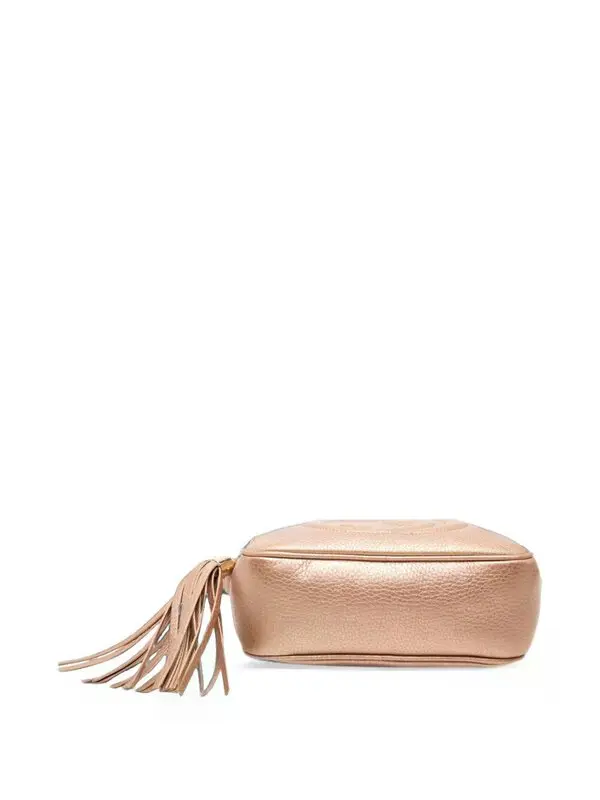 Gucci 2000-2015 Metallic Calfskin Soho Disco Crossbody Bag - Pink