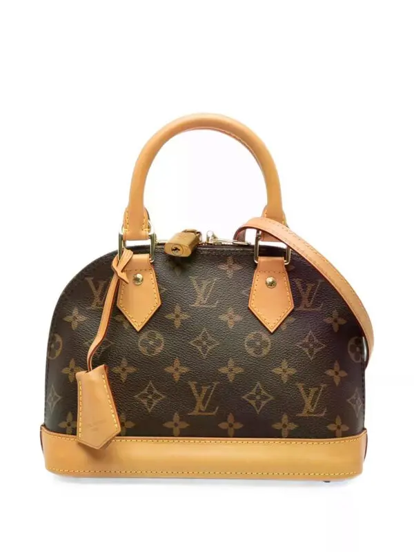 LOUIS VUITTON 2015 Monogram Alma Bb Satchel - Brown