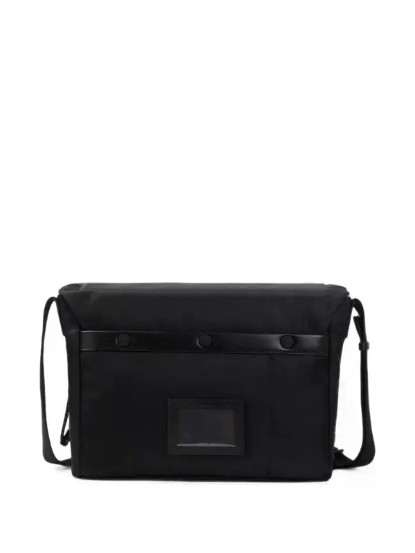 Moncler Kenton Logo-patch Foldover Shoulder Bag - Black