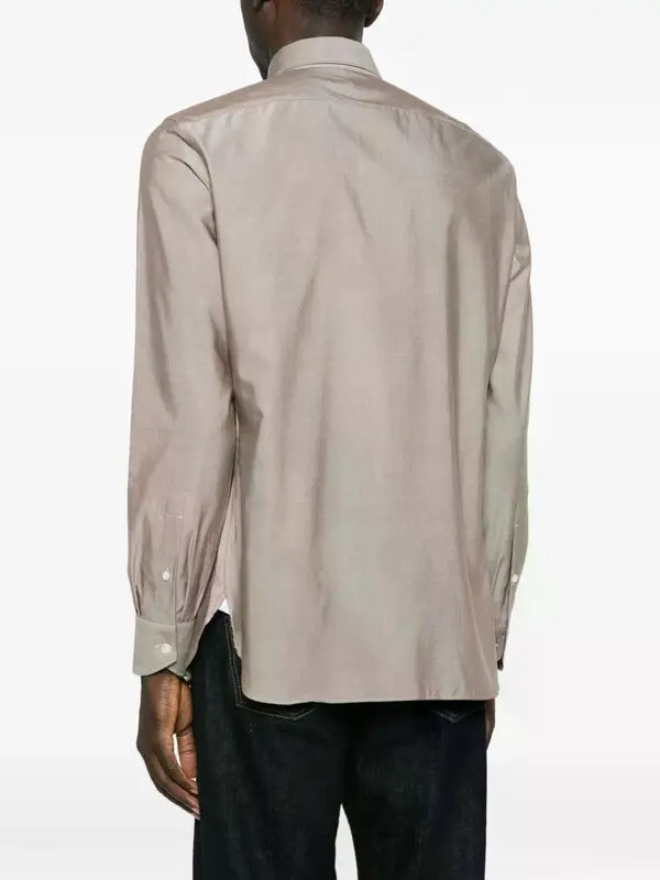 Zegna Long-sleeve Button-up Shirt - Neutrals