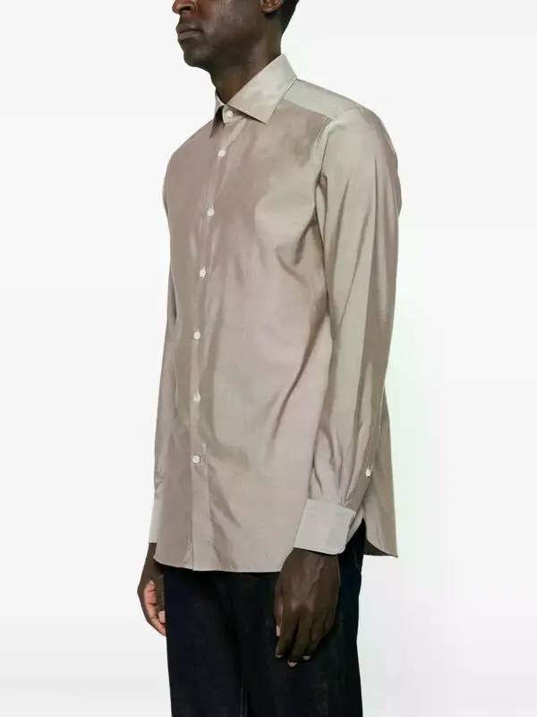 Zegna Long-sleeve Button-up Shirt - Neutrals