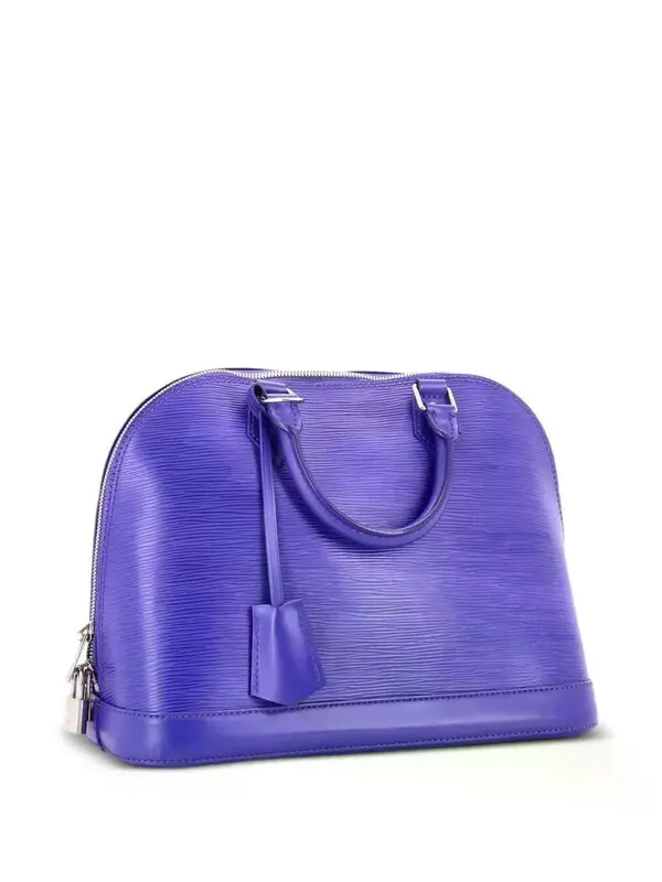LOUIS VUITTON Alma Handbag Epi Leather Pm Satchel - Purple