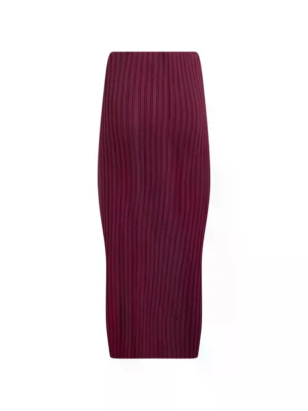 Philosophy Di Lorenzo Serafini Ribbed-knit Button-front Skirt