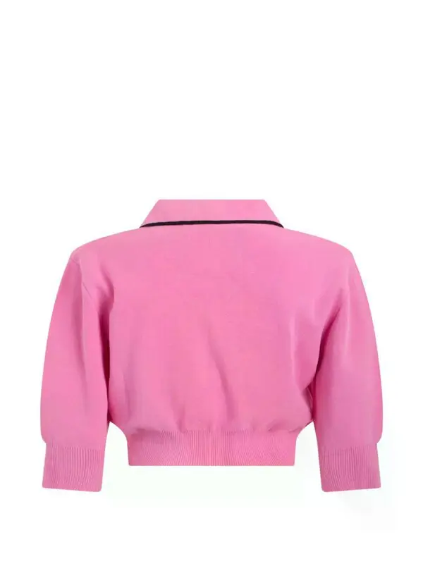Philosophy Di Lorenzo Serafini Cropped Polo-collar Sweater