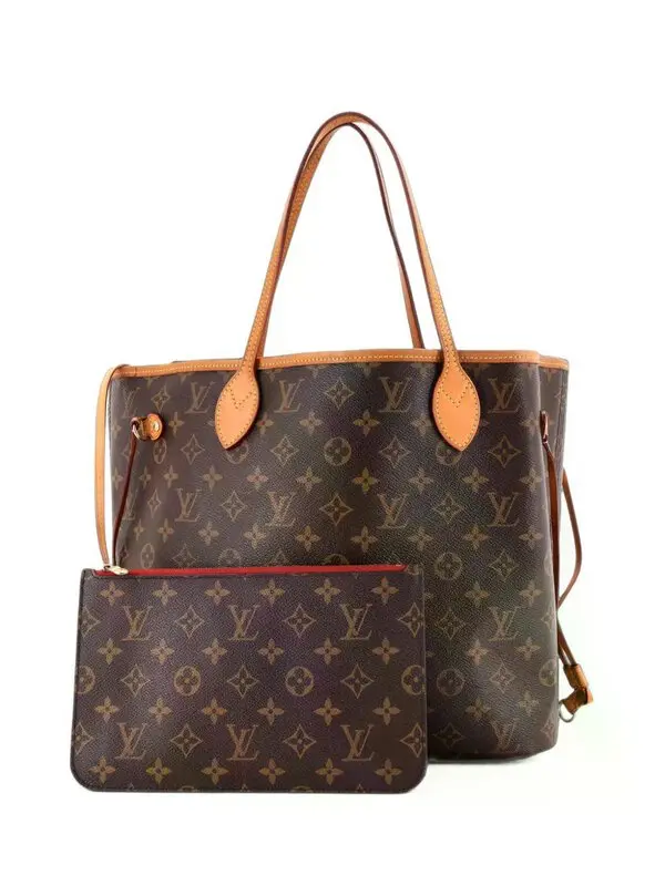LOUIS VUITTON Neverfull Mm Monogram Canvas Tote Bag - Brown