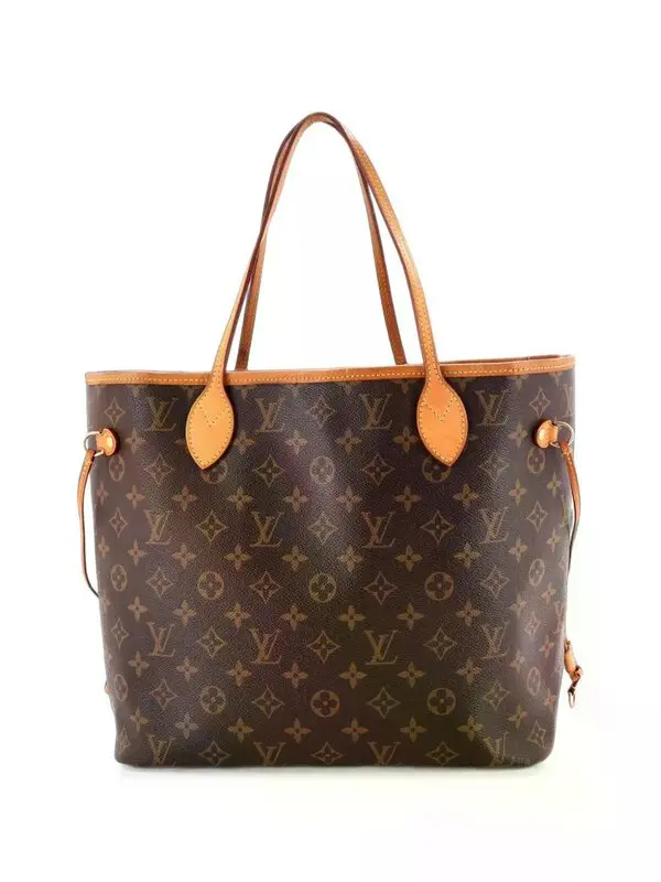 LOUIS VUITTON Neverfull Mm Monogram Canvas Tote Bag - Brown