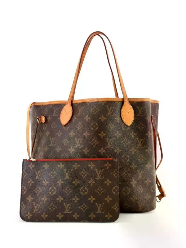 LOUIS VUITTON Neverfull Mm Monogram Canvas Tote Bag - Brown