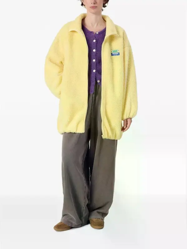American Vintage Shearling-effect Jacket - Yellow
