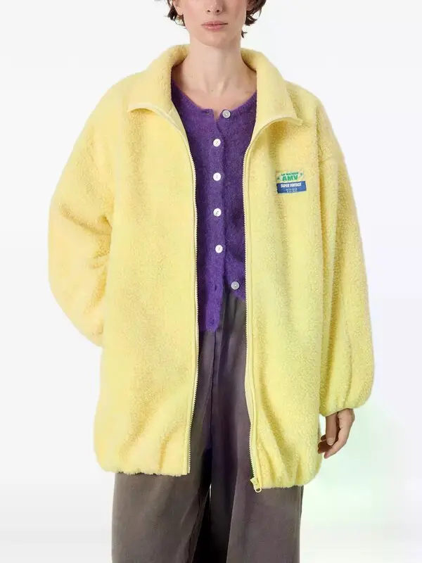 American Vintage Shearling-effect Jacket - Yellow