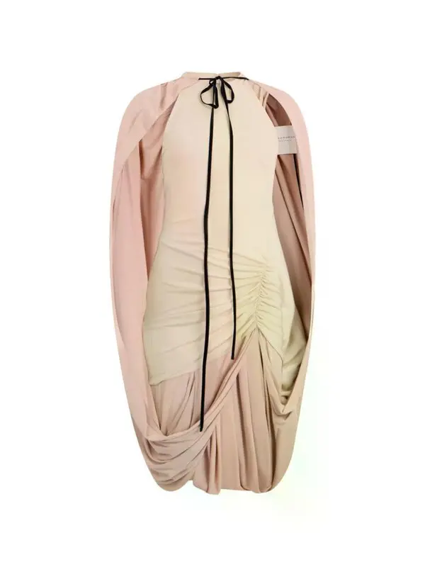 Philosophy Di Lorenzo Serafini Ruched Mini Dress With Cape Detail - Pink
