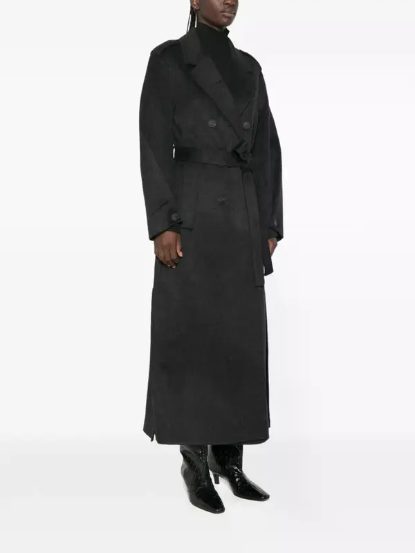 THE DYNAMIS STUDIO Double-breasted Belted Coat