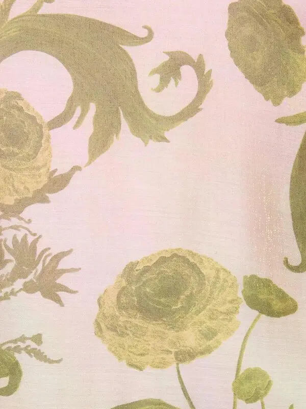 La DoubleJ Floral Print Tie-neck Blouse