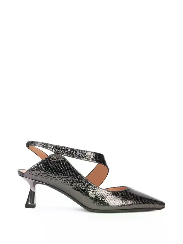 Alberta Ferretti Lizard-effect Pointed-toe Pumps