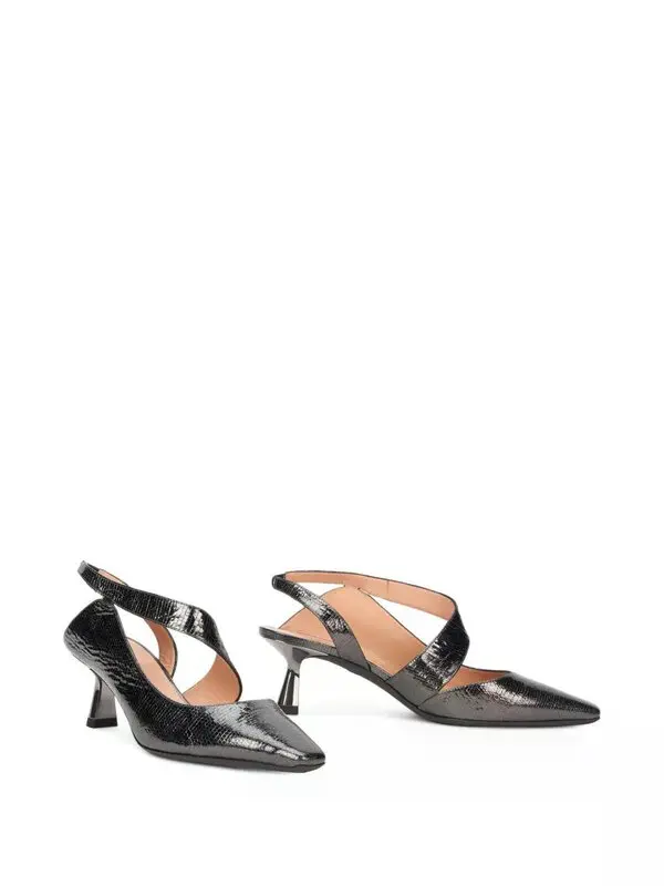 Alberta Ferretti Lizard-effect Pointed-toe Pumps