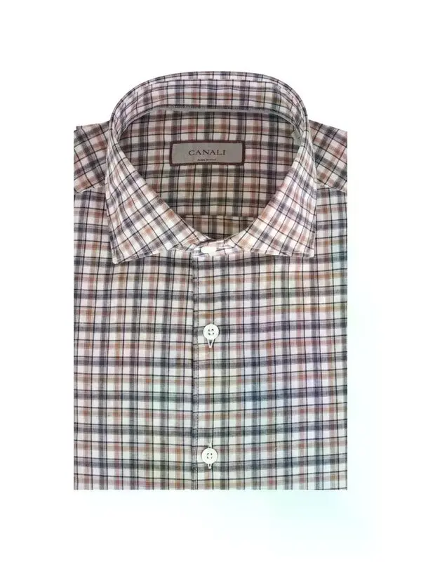 Canali Check-pattern Shirt