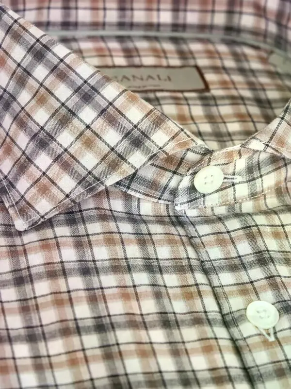 Canali Check-pattern Shirt